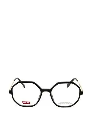 LEVI'S Lv 1062 Geometric-frame Glasses - Black