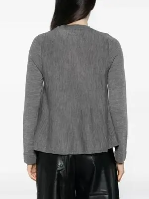 SOLOTRE Pleated-back Sweater - Grey