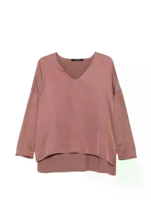PHILIA LOFT V-neck Long-sleeve Top - Brown