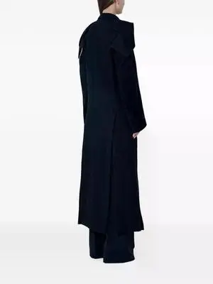 Yohji Yamamoto Exaggerated-shoulder Notched-lapels Coat