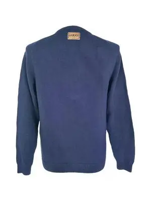Gucci Logo-embroidered Knitted Sweater