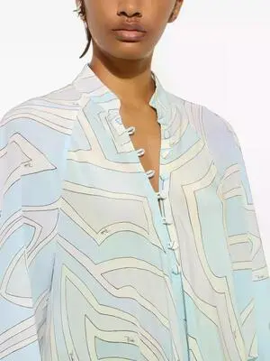 Emilio Pucci Labirinto-print Long Kaftan