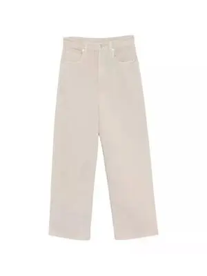 Brunello Cucinelli Logo-patch Trousers - Neutrals