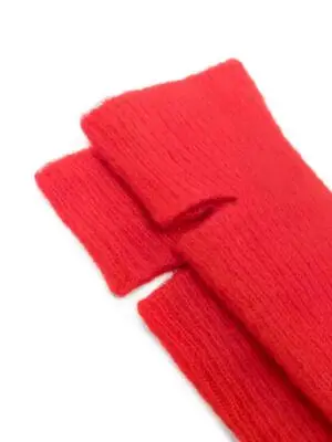 ROBERTO COLLINA Ribbed Cashmere Gloves