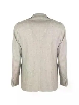 Tagliatore Herringbone-pattern Single-breasted Blazer - Neutrals