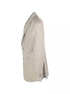Tagliatore Herringbone-pattern Single-breasted Blazer - Neutrals