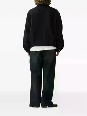 NEW AMSTERDAM SURFASSOCIATION Wool Coach Jacket - Black