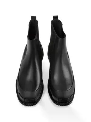 Camper Pix Leather Chelsea Ankle Boots - Black