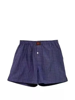 WILLY CHAVARRIA Check-pattern Boxers - Blue