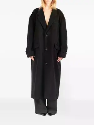 SOCIETE ANONYME Single-breasted Wool Coat