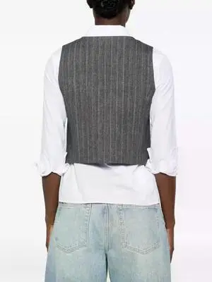CIRCOLO 1901 Pinstripe-print Waistcoat