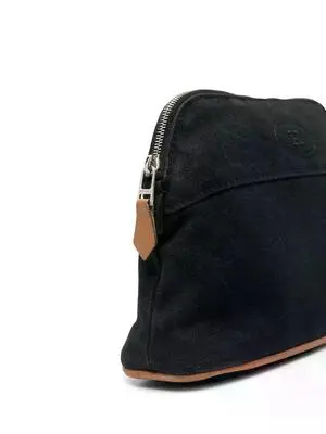 Hermès 2000s Pre-owned Bolide Canvas Clutch Bag - Black