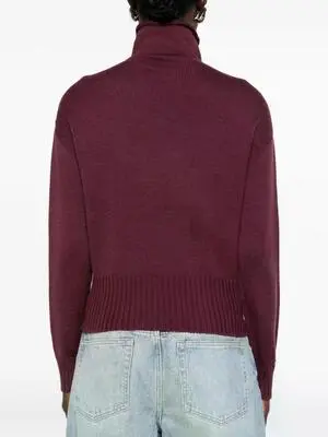 AROVESCIO Ribbed-trim Roll-neck Sweater
