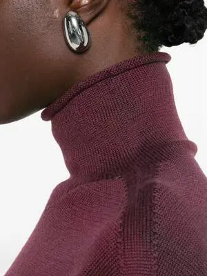 AROVESCIO Ribbed-trim Roll-neck Sweater