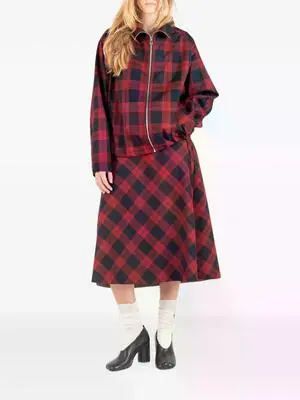 SOCIETE ANONYME Check-pattern Zip-up Jacket