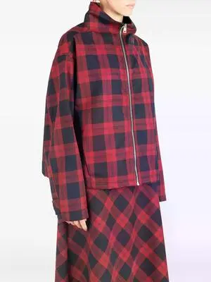 SOCIETE ANONYME Check-pattern Zip-up Jacket