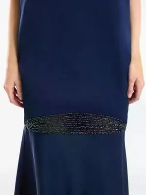 GEMY MAALOUF Beaded Flutter-sleeve Dress