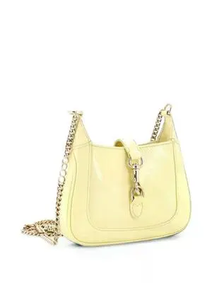 Gucci Jackie Notte Chain Patent Mini Hobo Bag