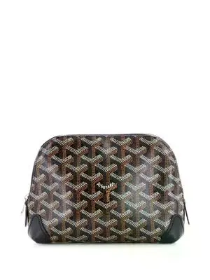 Goyard Vendome Cosmetic Coated Canvas Pouch - Black