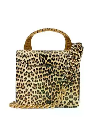 Roberto Cavalli Medium Roar Leopard-print Tiger-plaque Tote Bag