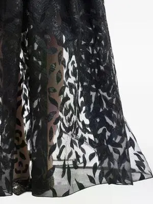 GEMY MAALOUF V-neck Jacquard Dress