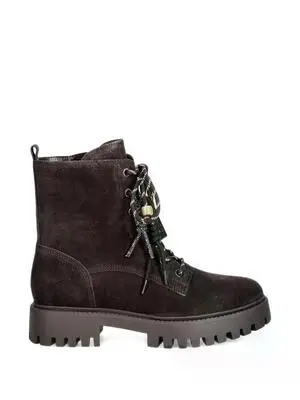 Guess Fizzle Lace-up Suede Boots