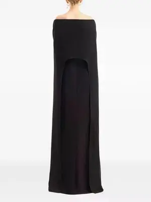 GEMY MAALOUF Cape-overlay Dress