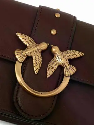 Pinko Love Bag One Small Crossbody Bag In Leather