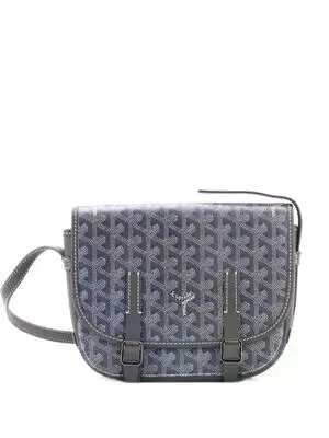 Goyard Belvedere Messenger Bag Coated Canvas Pm Crossbody Bag - Grey