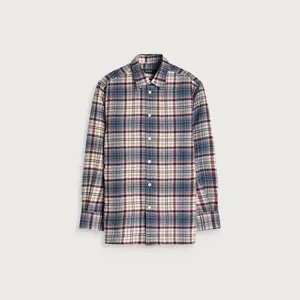 WILLY CHAVARRIA Wool Check Shirt - Black/willy Red