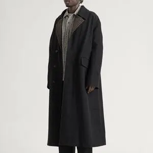 Our Legacy Check Tempered Wool Collapse Carcoat