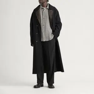 Our Legacy Check Tempered Wool Collapse Carcoat