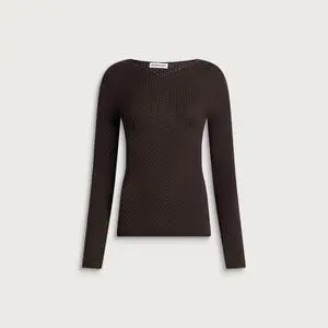 PEACHY DEN Thermal Knit - Chocolate