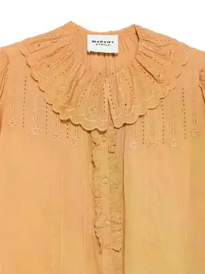 MARANT ETOILE Lenora Broderie-anglaise Ruffled Mini Dress