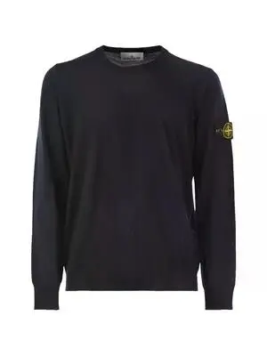Stone Island 5100071 Light Pure Rws Wool Sweater - Blue