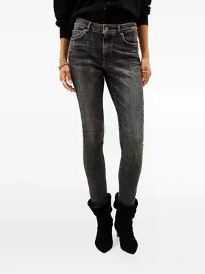 Ba&sh Niko Faded-effect Skinny-cut Jeans