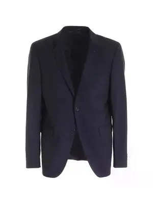 Karl Lagerfeld Single-breasted Notch-lapels Jacket - Blue