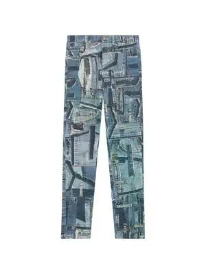 Roberto Cavalli Patchwork Capsule Collection Skinny Jeans - Blue