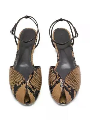 Le Monde Beryl Valetta Animal-print Sandals