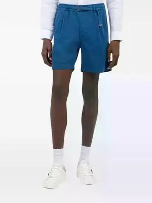 Roberto Cavalli Logo-embroidered Bermuda Shorts - Blue
