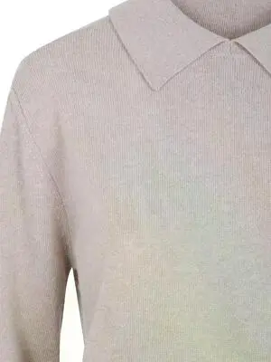 Laboratorio Capri Spread-collar Knitted Fine-knit Sweater