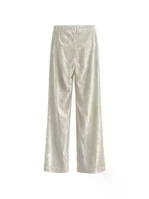 JUCCA Crushed-velvet Palazzo Pants