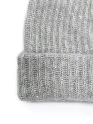 ROBERTO COLLINA Ribbed-knit Sequin-embellished Beanie Hat