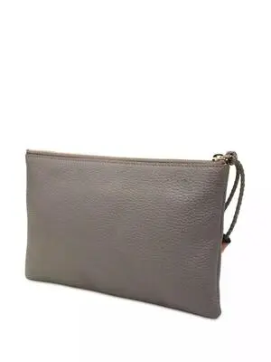 Gucci 2000-2015 Calfskin Bamboo Clutch Bag - Grey