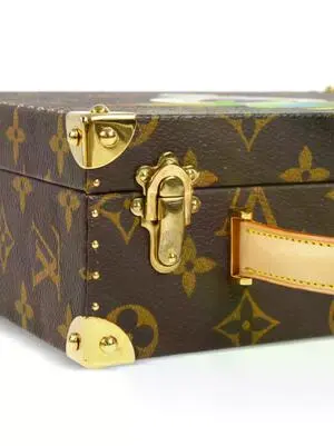 LOUIS VUITTON X Takashi Murakami 2000s Pre-owned Flower Hat Monogram Jewellery Case