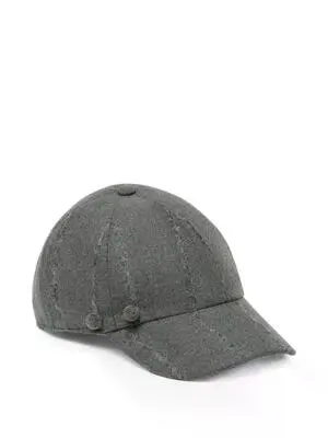 Fabiana Filippi Embellished Frayed-detail Baseball Cap