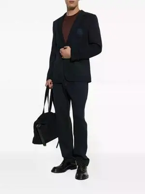 Dolce & Gabbana Embroidered-logo Single-vent Blazer