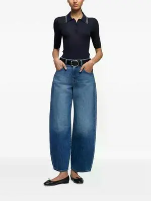 7 For All Mankind Bonnie Curvilinear High-waisted Mid-leg Jeans