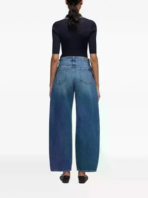 7 For All Mankind Bonnie Curvilinear High-waisted Mid-leg Jeans