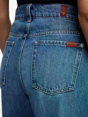 7 For All Mankind Bonnie Curvilinear High-waisted Mid-leg Jeans
